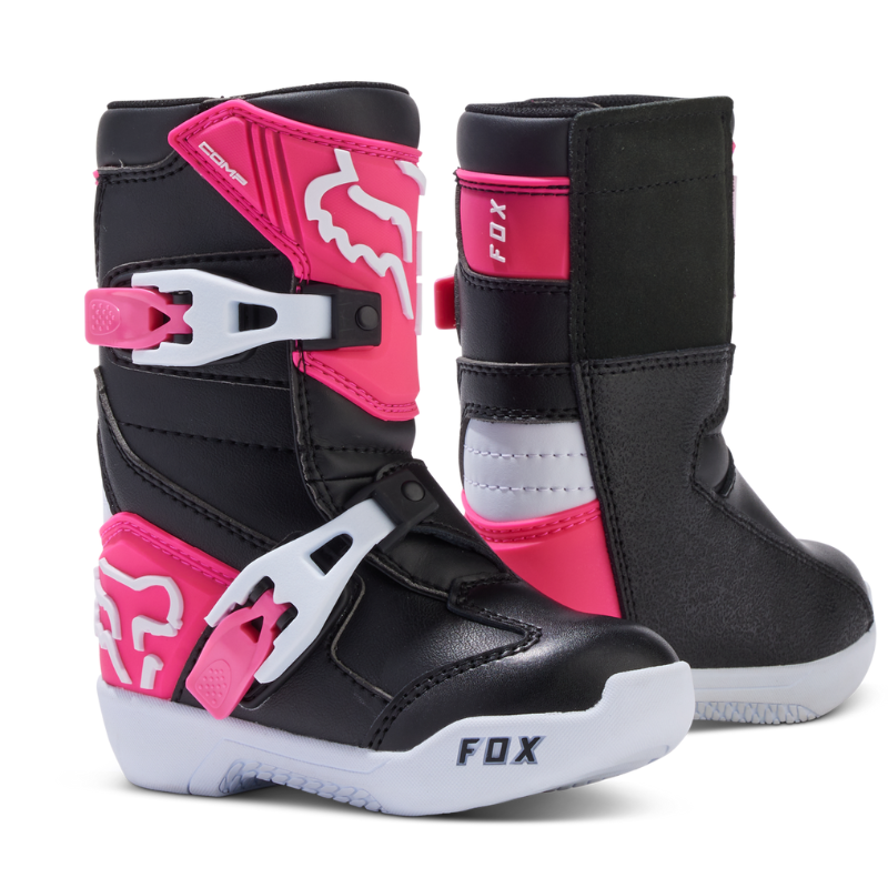 BOTAS FOX KIDS COMP [NEGRO/ROSADO] (PARA NIÑOS) – Fox Racing Colombia
